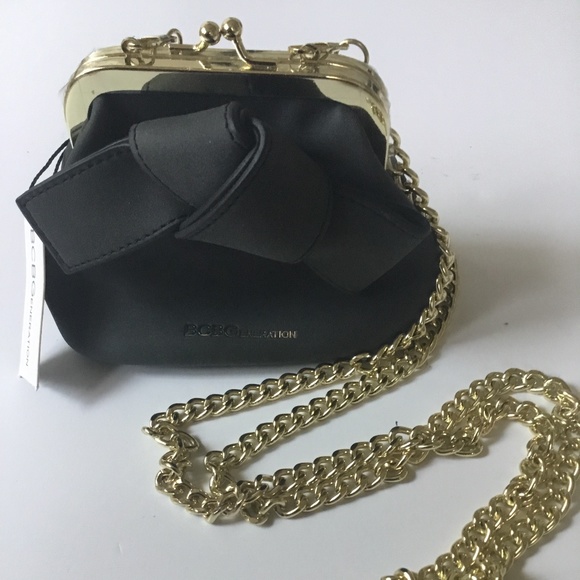 BCBGeneration | Bags | Bcbg Kiss Lock Mini Handbag With Bow Shoulder ...